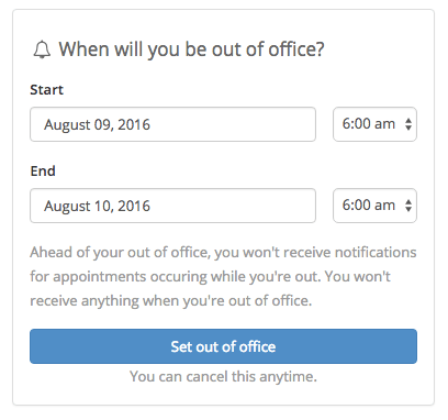 Snoozing Your Notifications and Setting an Out of Office