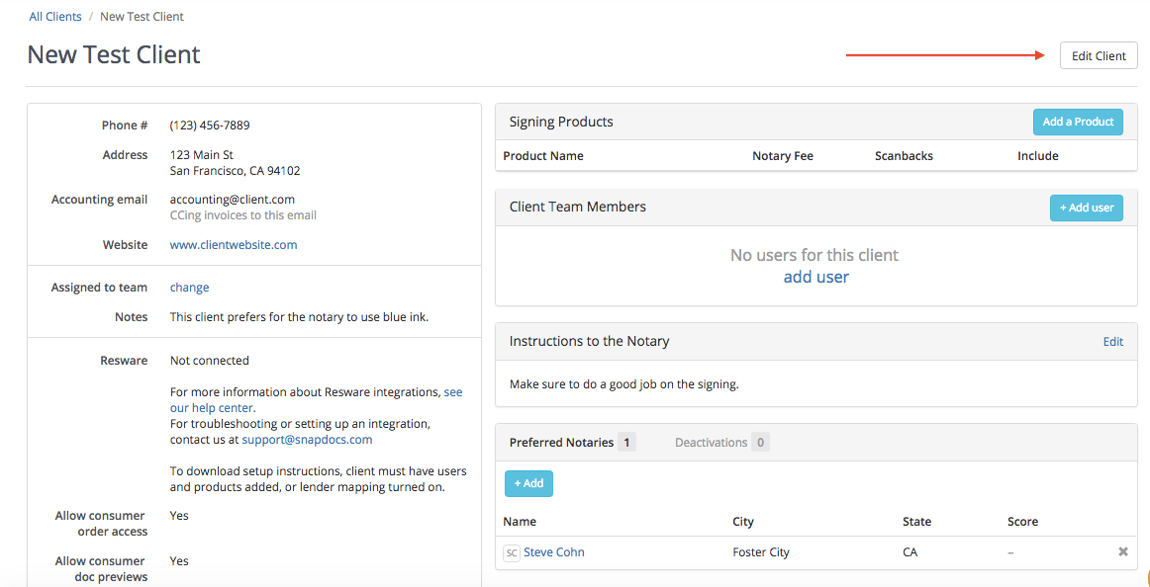 Add Client Companies and Client Users
