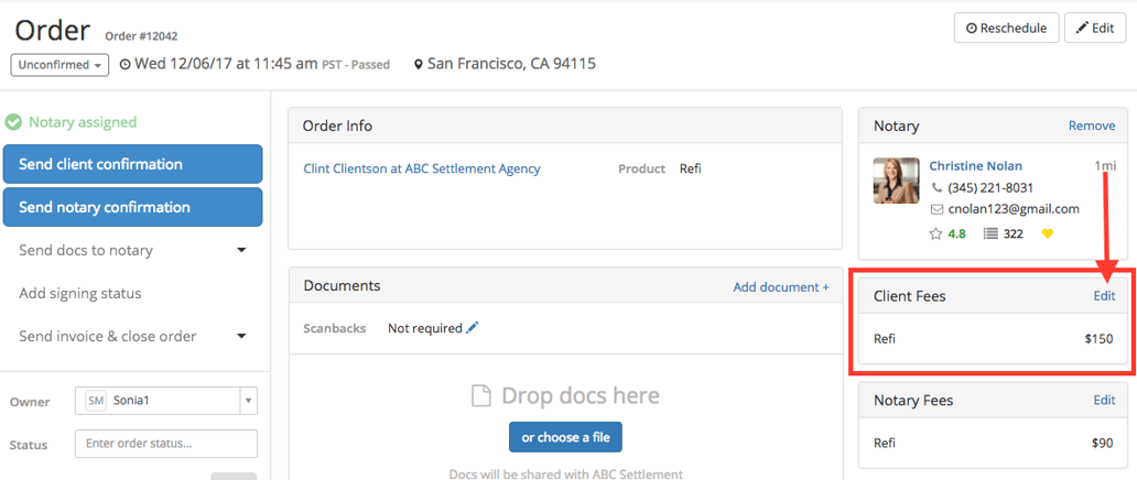 Adjusting Client Fees