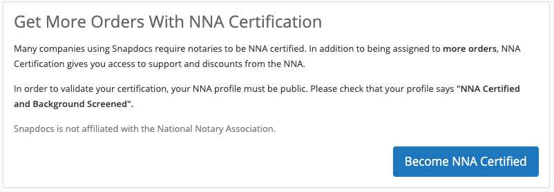 How to Indicate That You Are NNA Certified