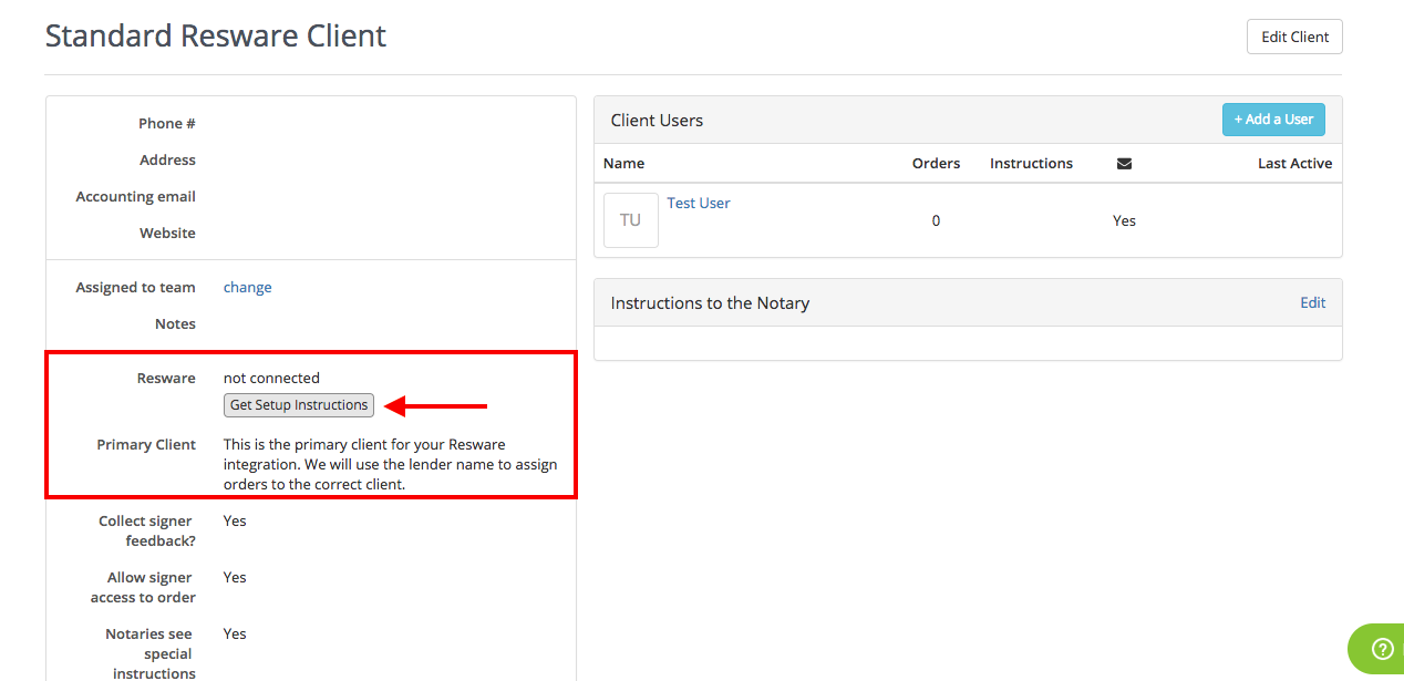 Lender mapping Resware integration for title companies