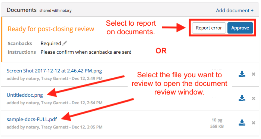 Post-Closing Tools on Snapdocs