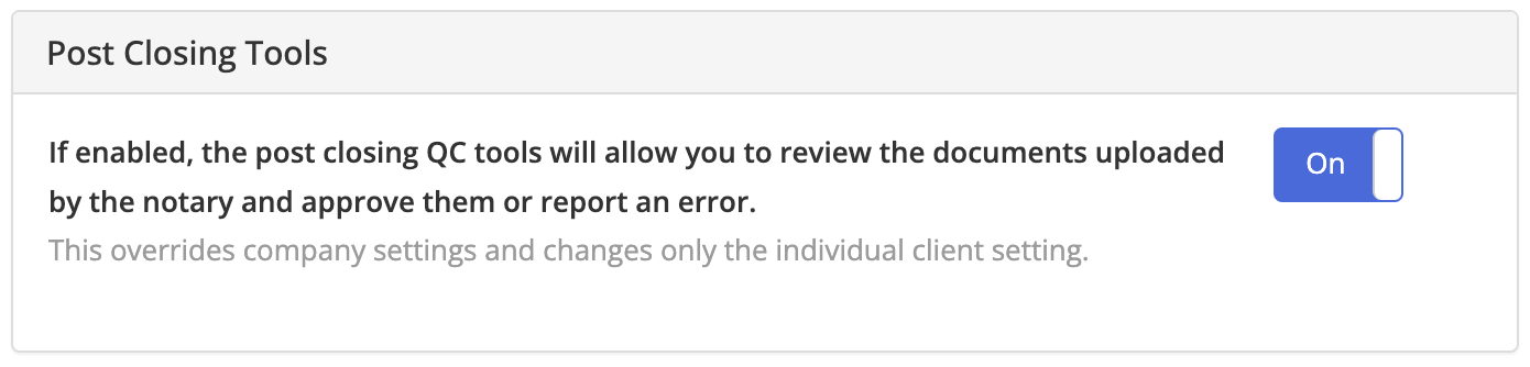 Post-Closing Tools on Snapdocs