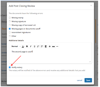 Post-Closing Tools on Snapdocs