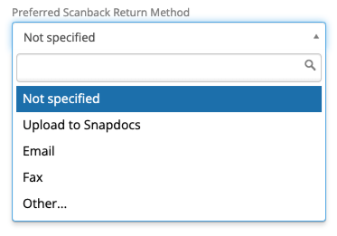 Scanback Method and Deadline Settings