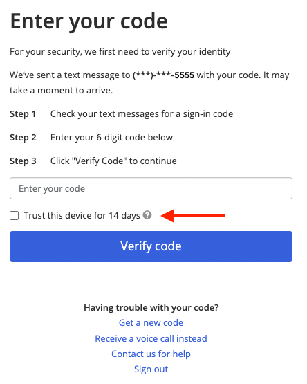 Secondary Login Codes