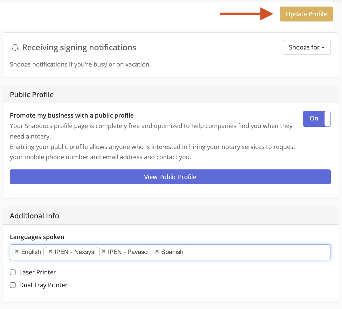 Add Your Languages and Additional Certifications