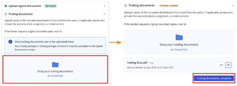 Settlement Guide to Trailing Documents